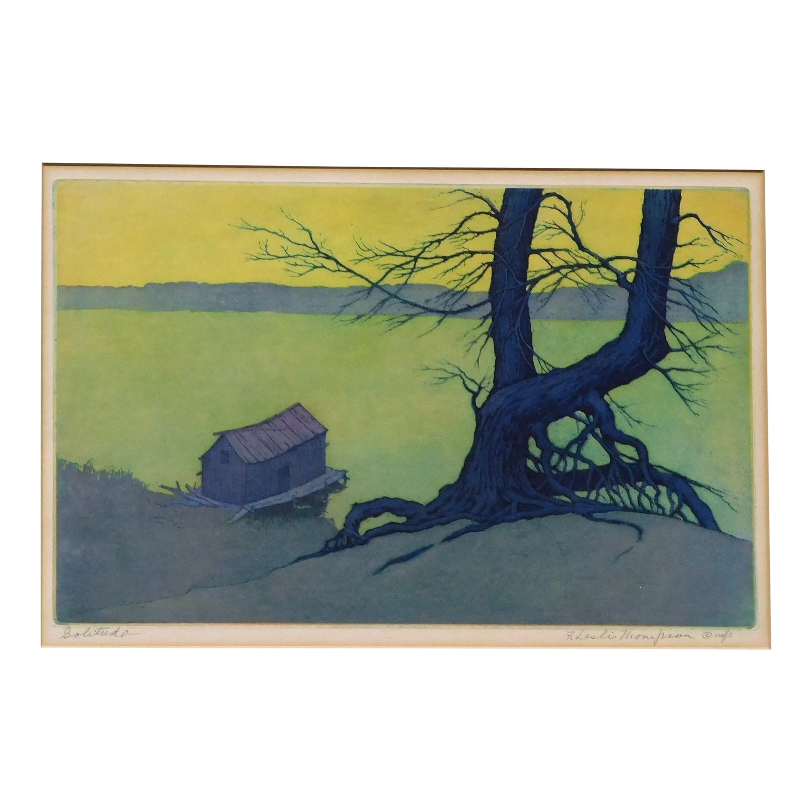 F. Leslie Thompson,Illinois Artist Early 20th C. Fauvist Landscape ...
