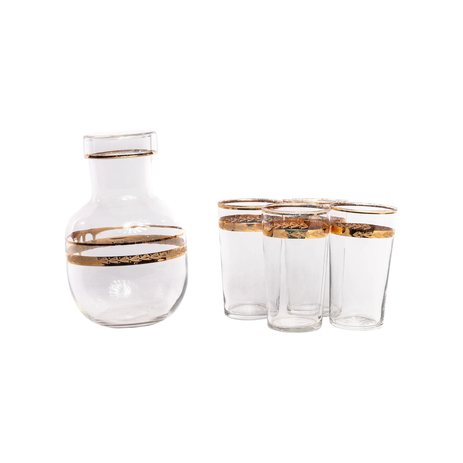Vintage Art Deco Cocktail Drinks Set - 5 Piece Set | Chairish