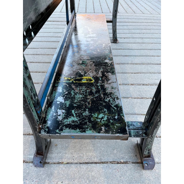 1940s American Industrial Steel Work Table | Chairish