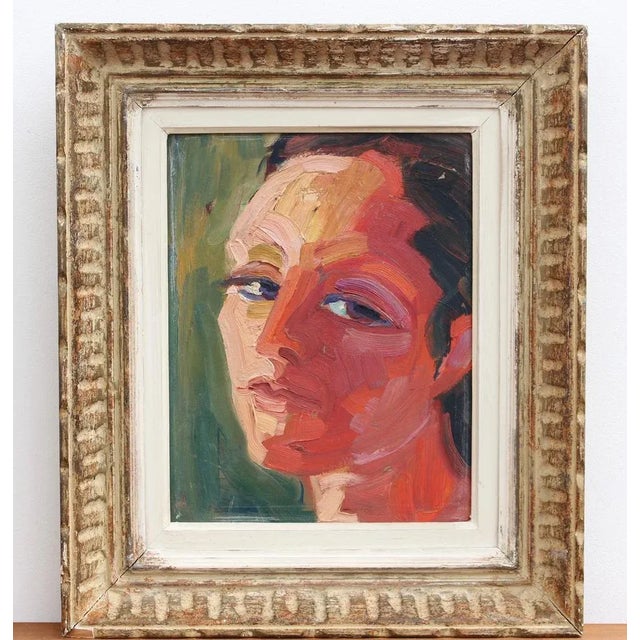 Anna Costa, Portrait of a Young Woman, 1960s, Oil on Board, Framed ...
