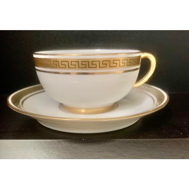 Late 19th Century Limoges Jean Pouyat China Cup & Saucer in ‘The Athena ...