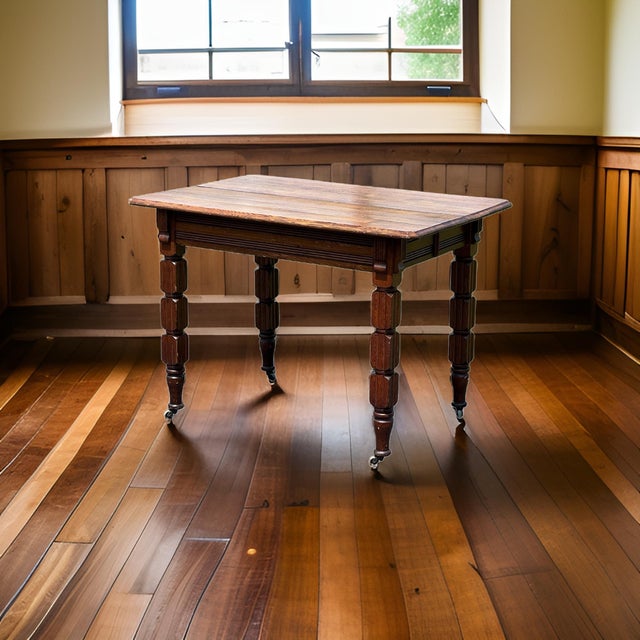 1920s Antique Victorian Rectangular Breakfast Table | Chairish