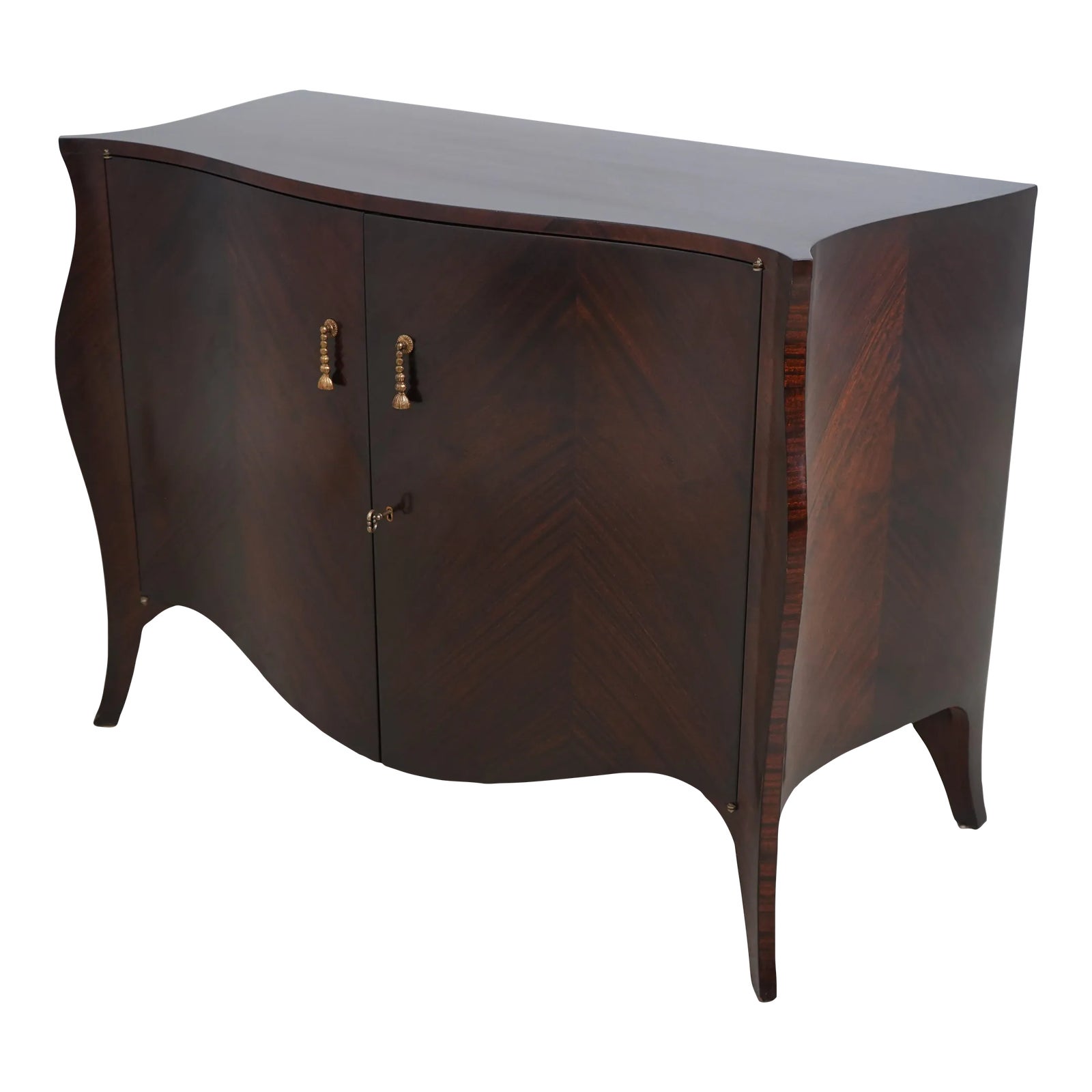 William Switzer Modern Regency 2 Door Commode Server | Chairish