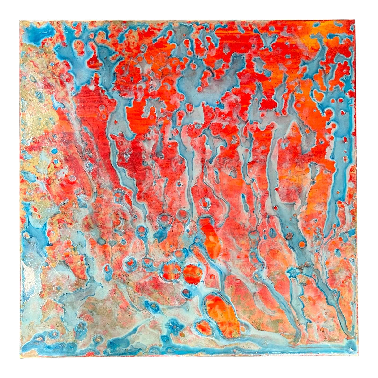 Original Acrylic, Wax Painting by Philip Spinks 2004. “Showering ...