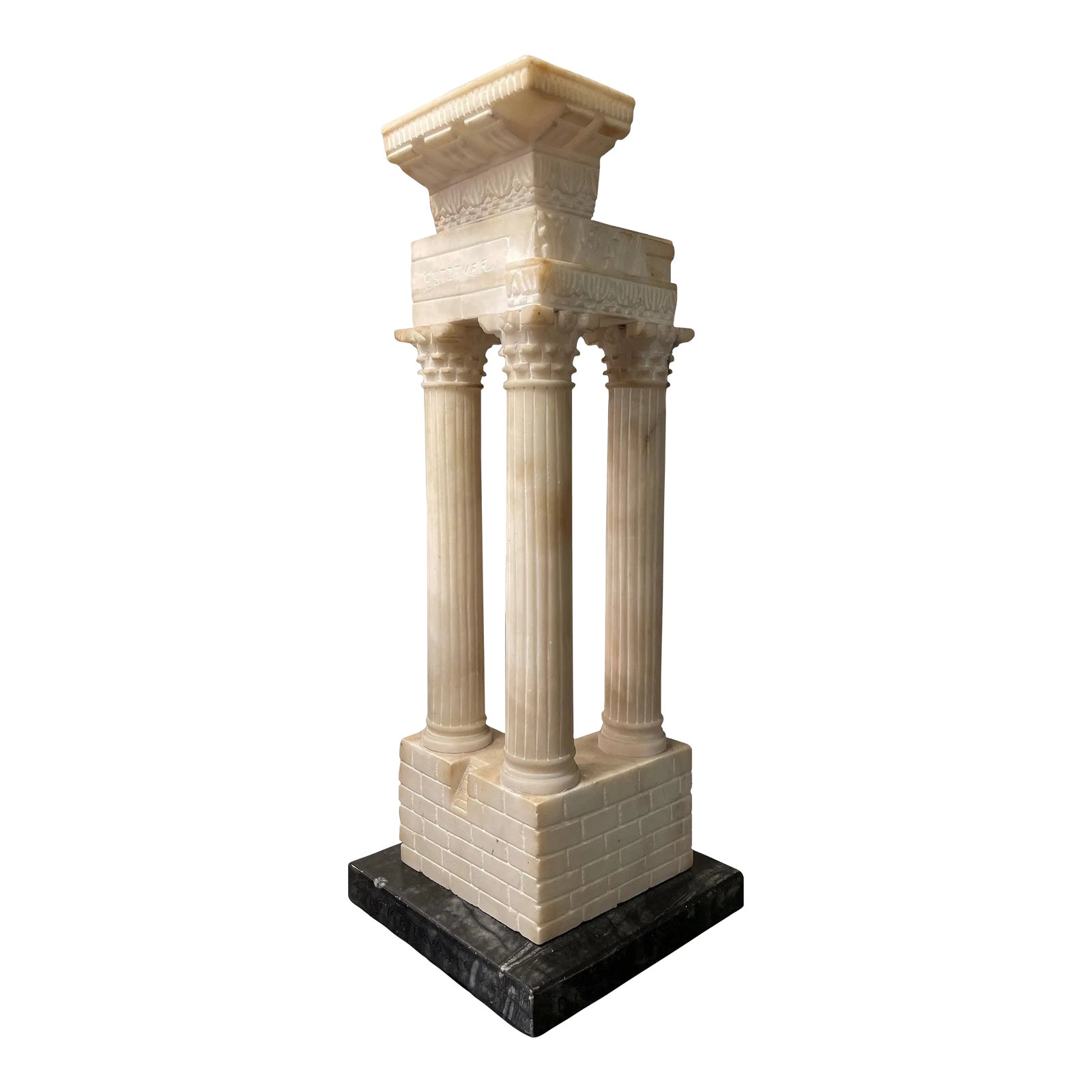 Early 20th Century Italian Grand Tour Alabaster Model the Roman Forum ...