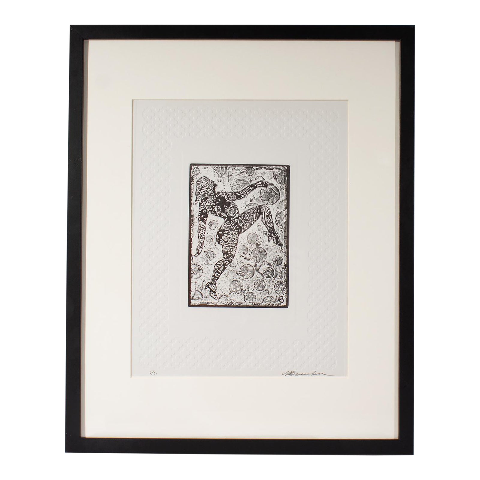 Signed Abstract Intaglio Print by Martin Barooshian | Chairish