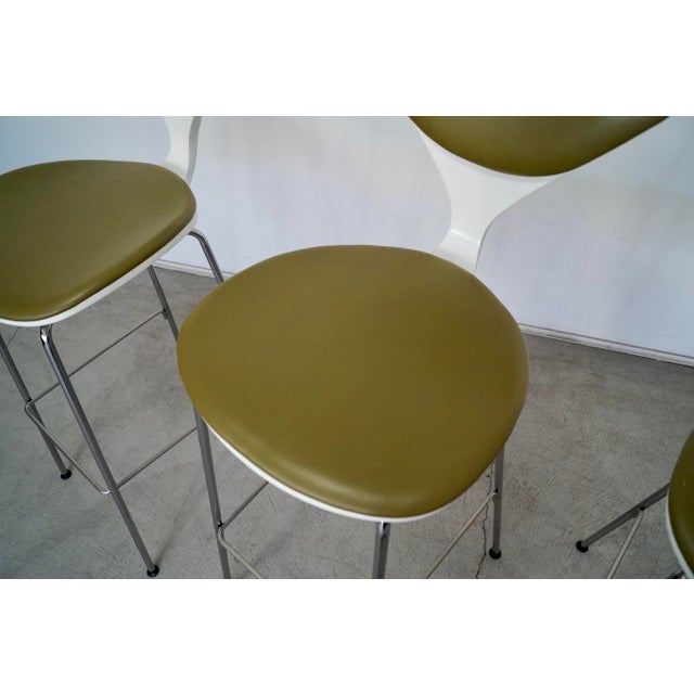 Mid-Century Modern Norman Cherner Bar Stools - a Set of 3 | Chairish