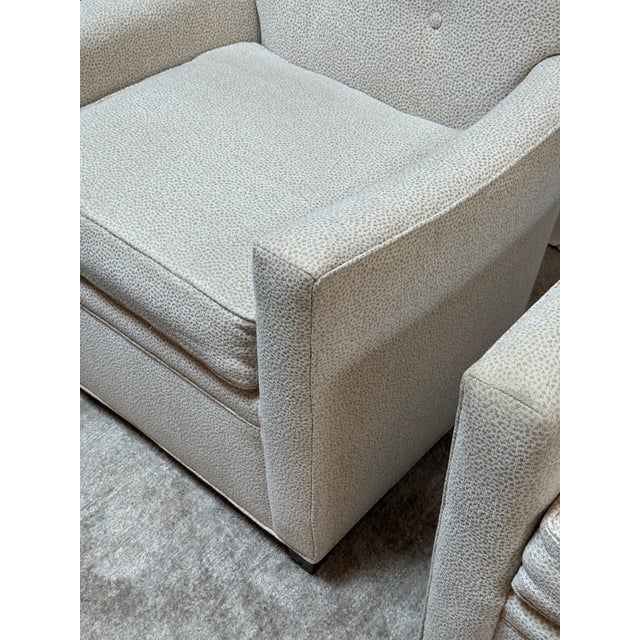 Custom Design Arm Chairs, a Pair | Chairish