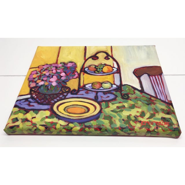 "Open Cafe" Contemporary Expressionist Style Still Life Oil Painting by ...