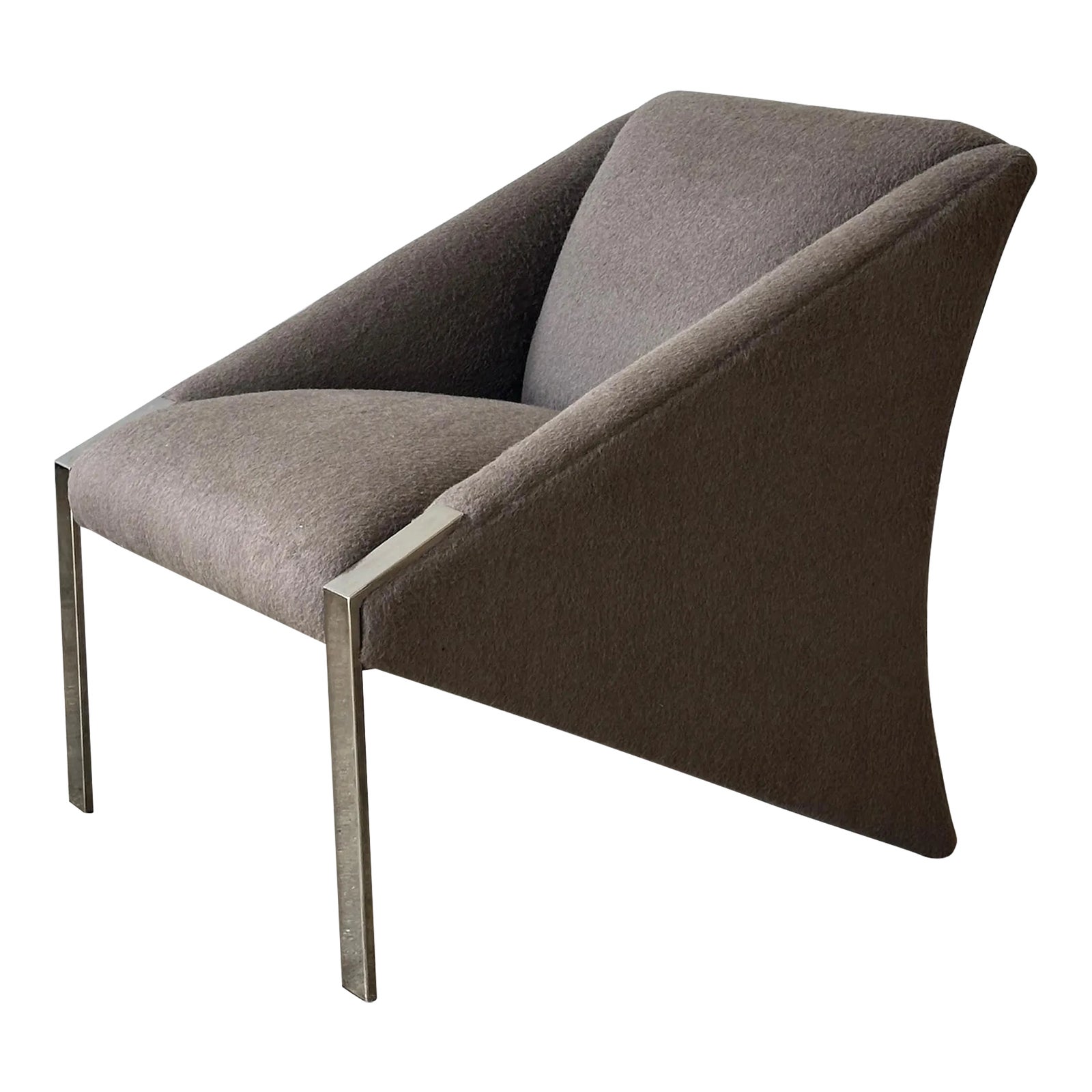 1970s Angular Lounge Chair by Andree Putnam for Directional | Chairish