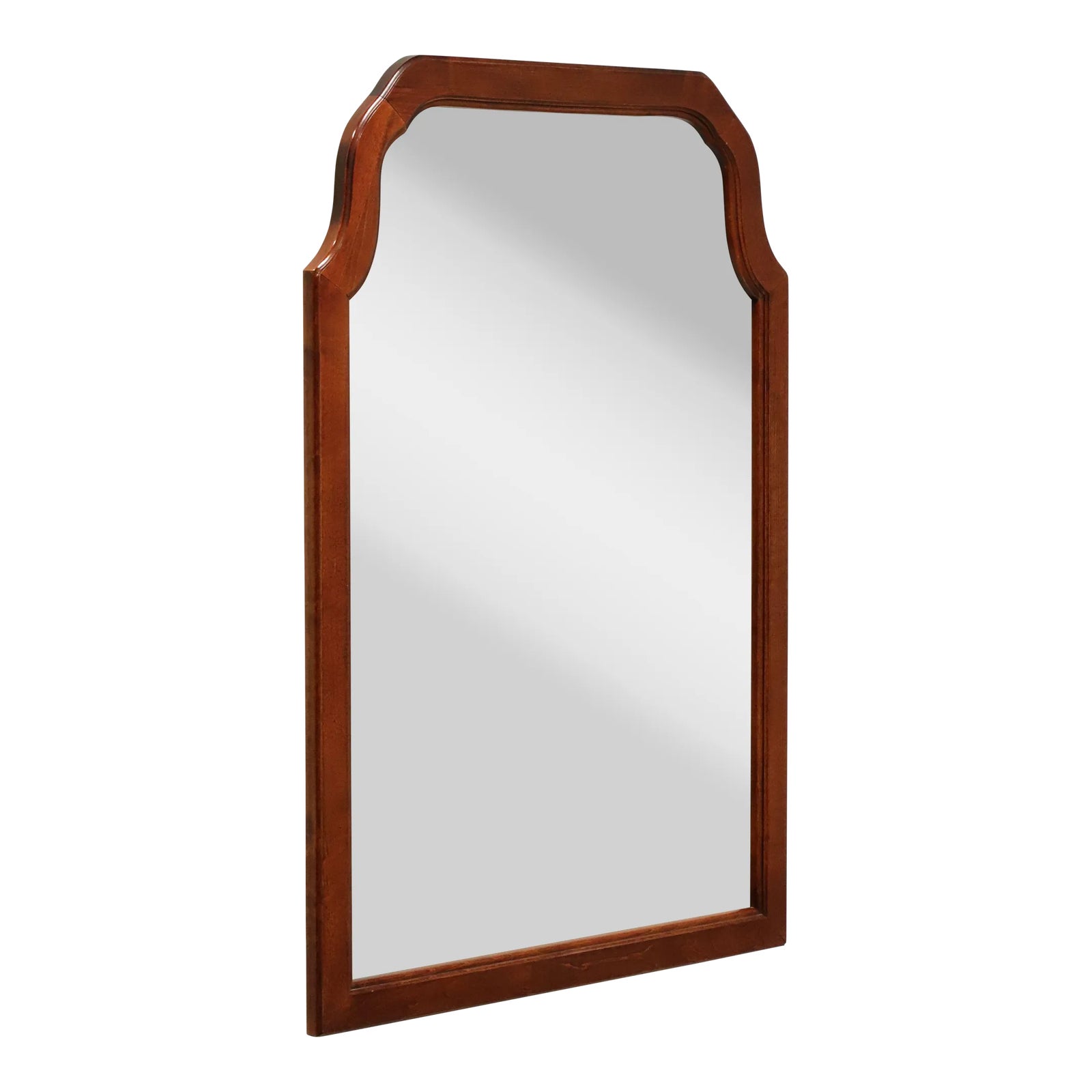 Late 20th Century Cherry Traditional Wall Mirror | Chairish