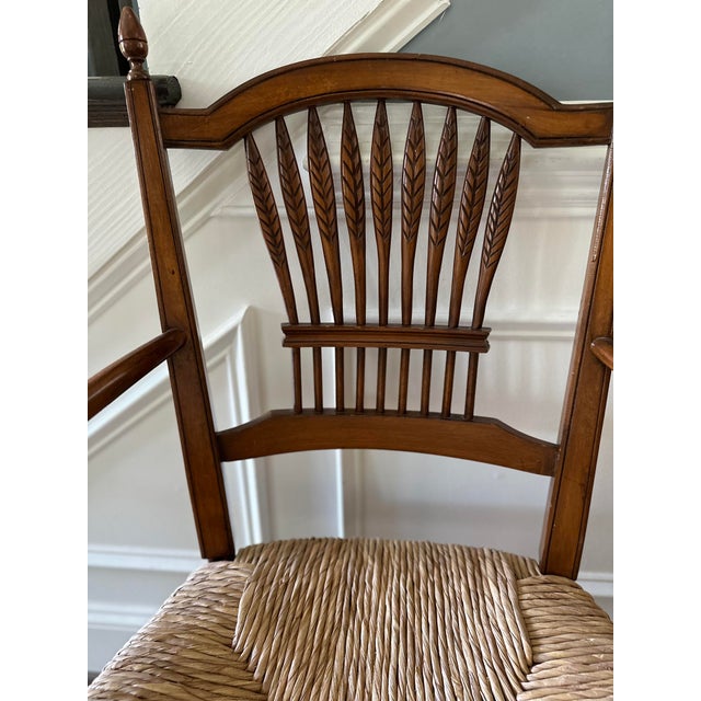 Mid 20th Century Wheat Back Classic American Chairs, Pair | Chairish