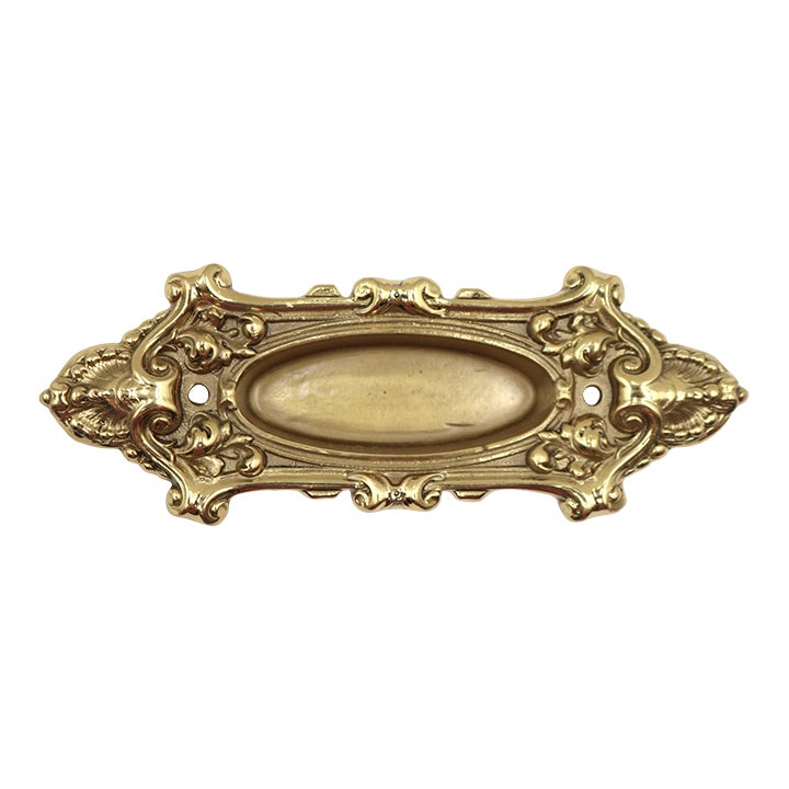 Reproduction Victorian Polished Brass Sash Window Lift | Chairish