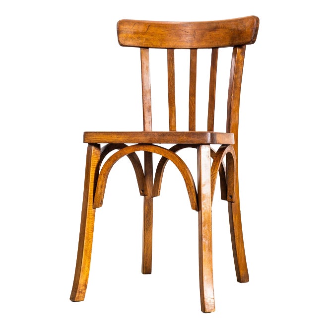 Vintage Bistro Dining Chair in Oak, 1950s | Chairish