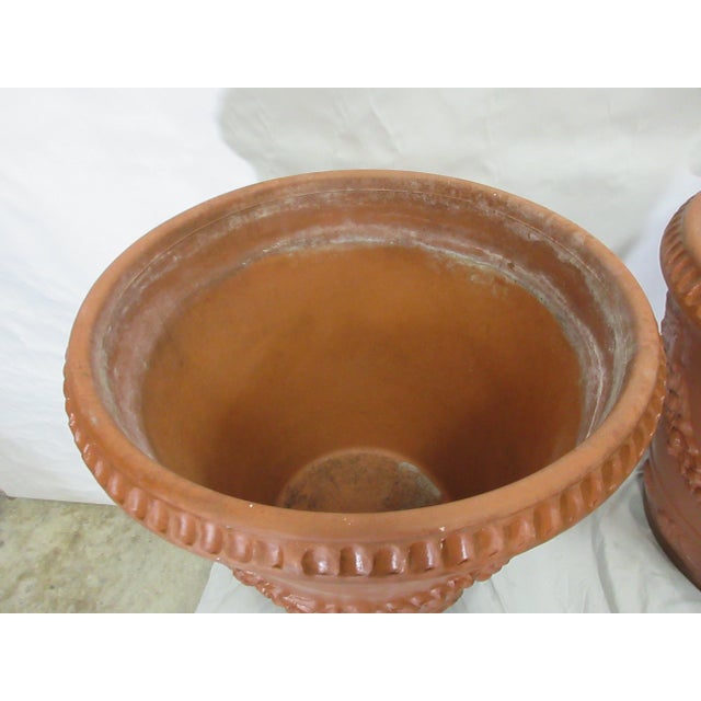 Large Italian Garden Pots - Set of 2 | Chairish