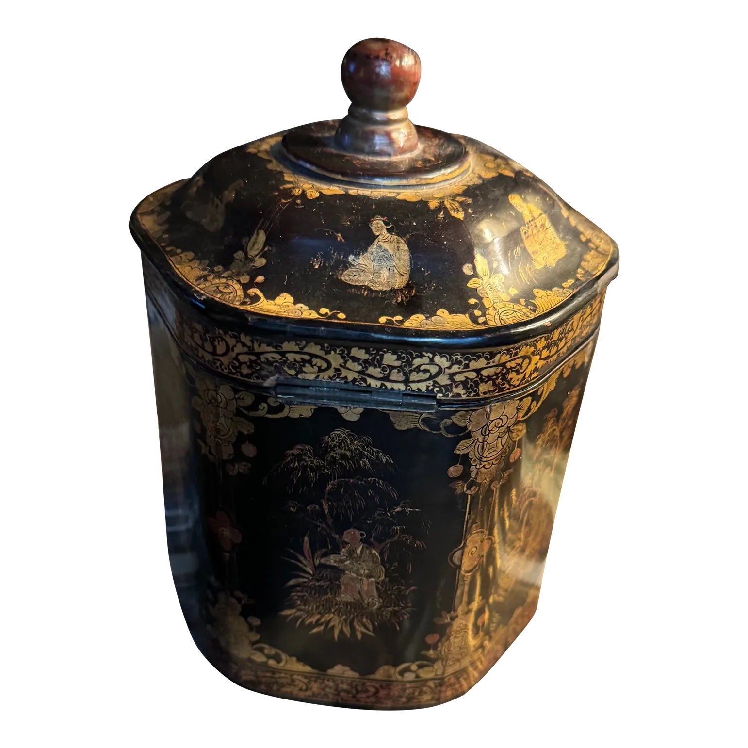 Early 19th Century Regency Tea Caddy | Chairish
