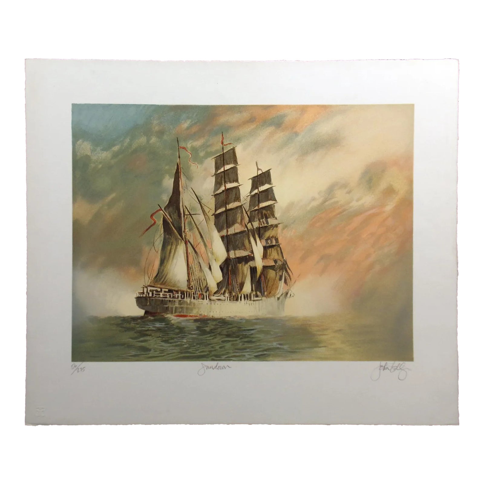 John Kelly "Sundown" Signed Fine Lithograph/Serigraph Artwork Print ...