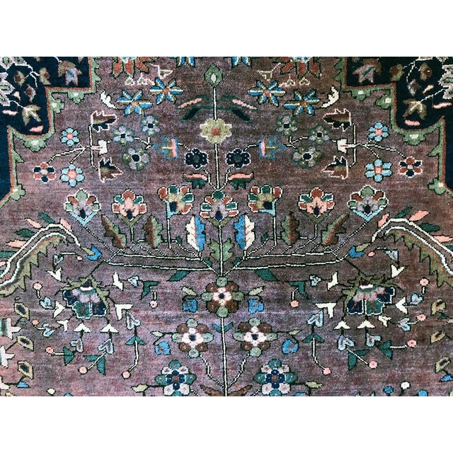 Antique Rare Purple Ground Persian Ferahan Sarouk Rug | Chairish
