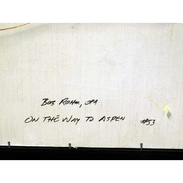 Robert Bob Rohm "On the Way to Aspen" Original Oil on Board Landscape ...