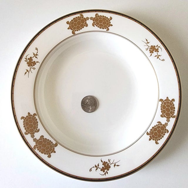 1990s Mikasa Turtle Pattern Bone China Plate | Chairish