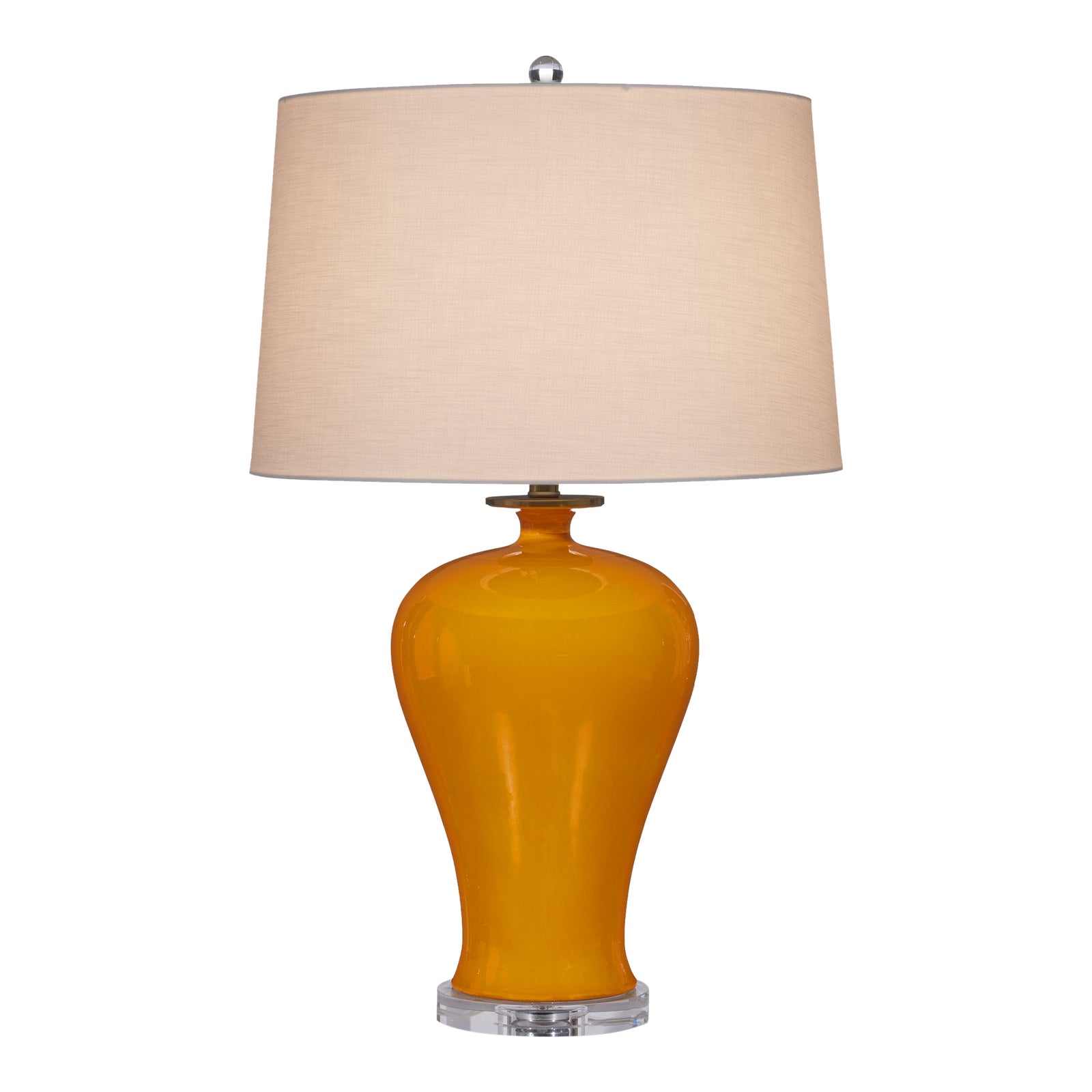 Currey & Company Imperial Yellow Table Lamp | Chairish