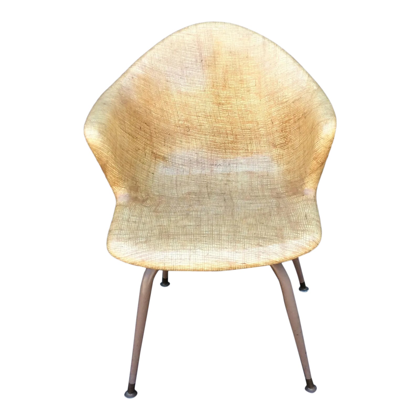Vintage Fiberglass Swivel Chair | Chairish