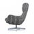 Pair of Vintage Fuzzy Leopard Arne Jacobsen Egg Chair Style Swivel ...