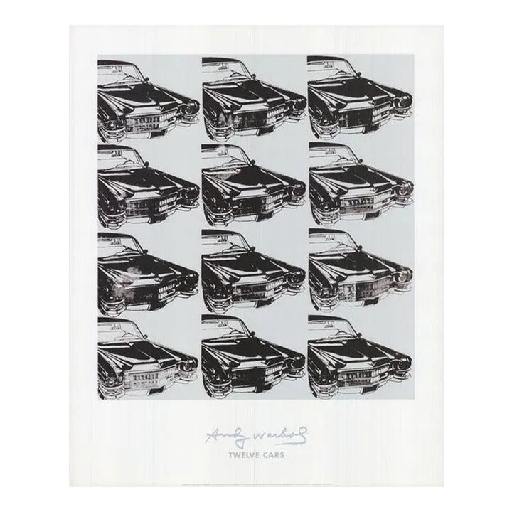 Andy Warhol Twelve Cars, 2004 Lithograph | Chairish