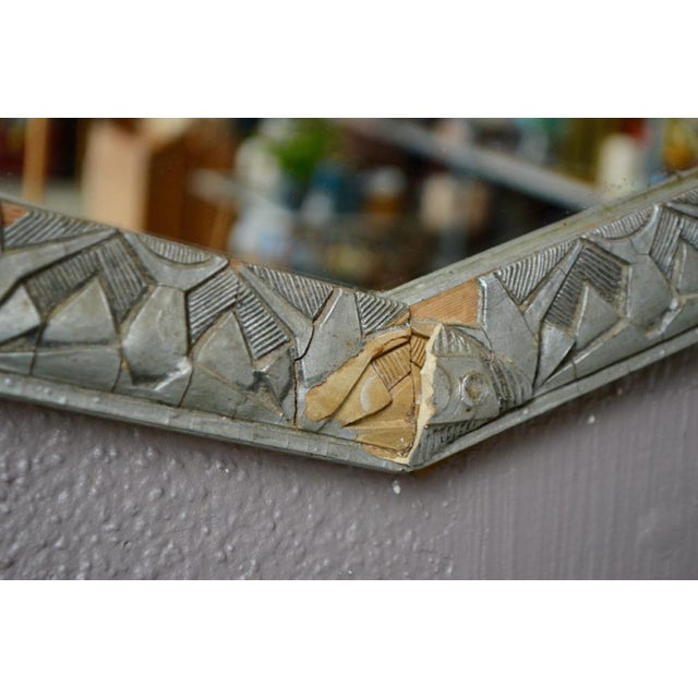 Art Deco Silver Mirror, 1930s | Chairish