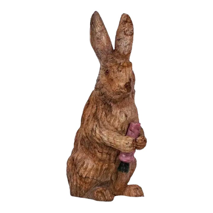 Early 20th Century Large Russian Carved Jasper Figure of a Rabbit ...