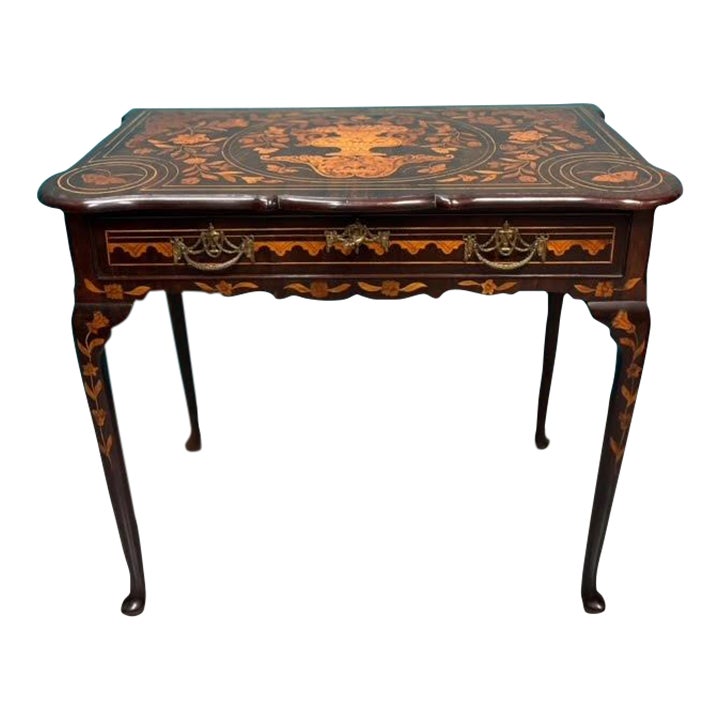 Dutch Marquetry Side Table | Chairish