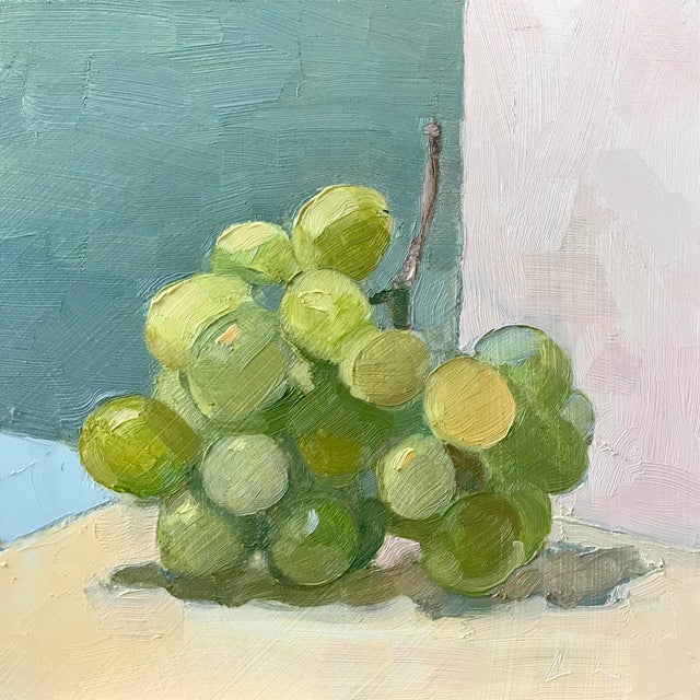 "Grapes on Green" Original Oil Painting | Chairish