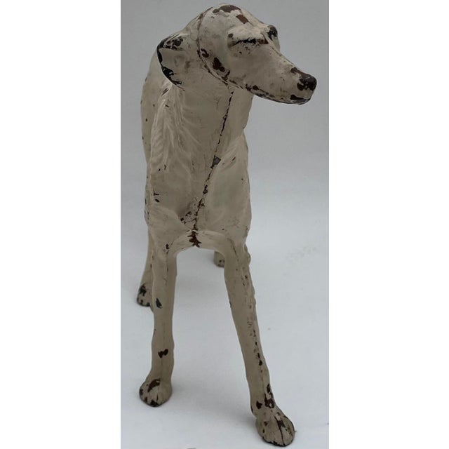 White Cast Iron Russian Wholfhound or Borzoi Dog, Hubley Circa 1930s ...