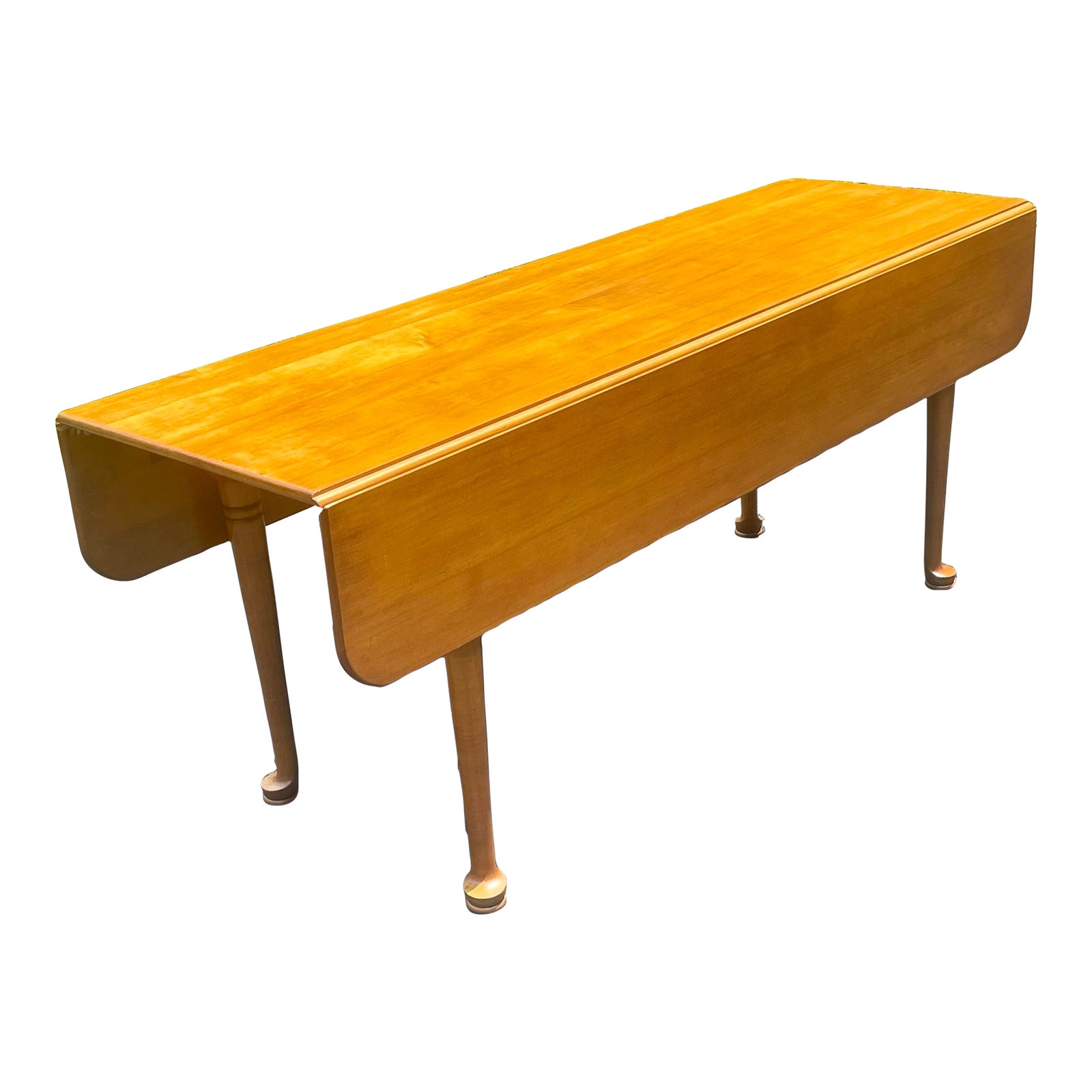 Conant Ball Drop Leaf Maple Harvest Table | Chairish
