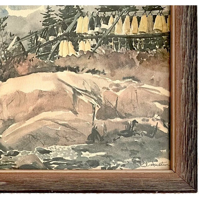 Phil Austin (American 1910 - 2004) 20th Century Watercolor Seascape ...