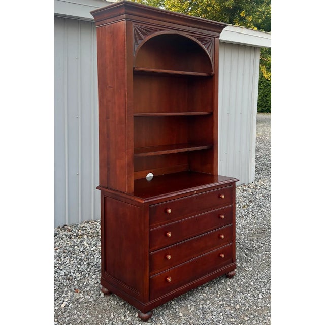 Ethan Allen British Classics Bookcase Filing Cabinet | Chairish