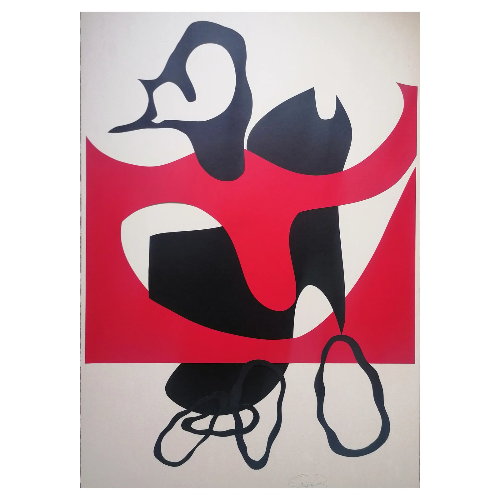 Stefano Mazzolini, Pesun, 2023, Collage on Paper | Chairish