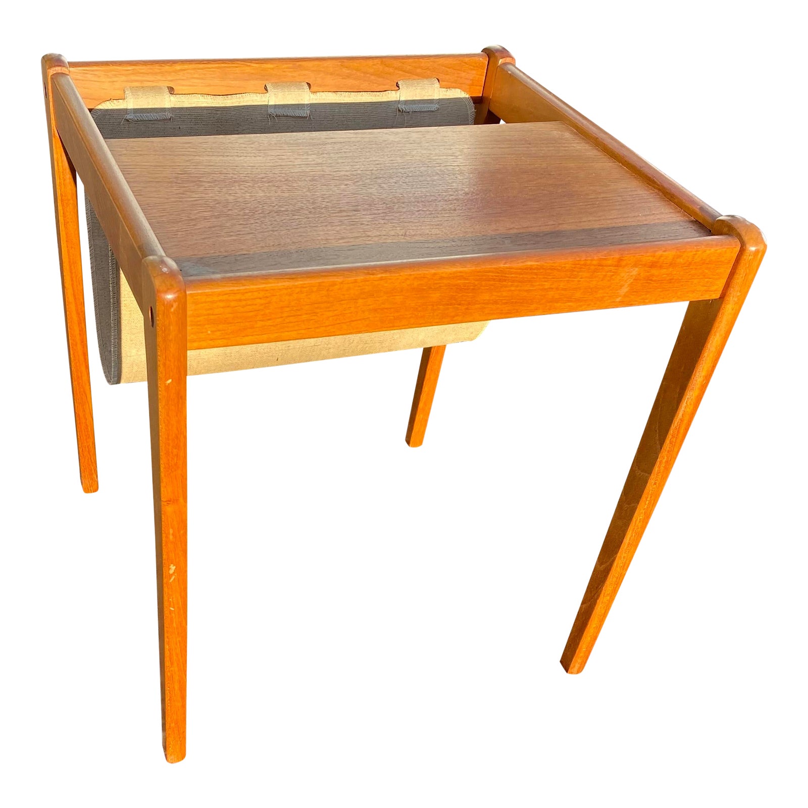 1960s Furniture Sperttrup Danish Teak Magazine Sling Side Table | Chairish