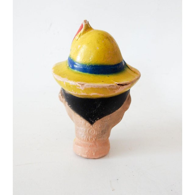 Vintage Pinocchio Hand Puppet Head Walt Disney Sculpture | Chairish