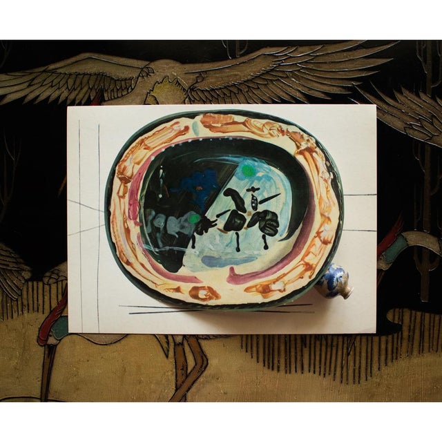 1955 After Pablo Picasso Picador And A Bull Ceramics Plate Vintage