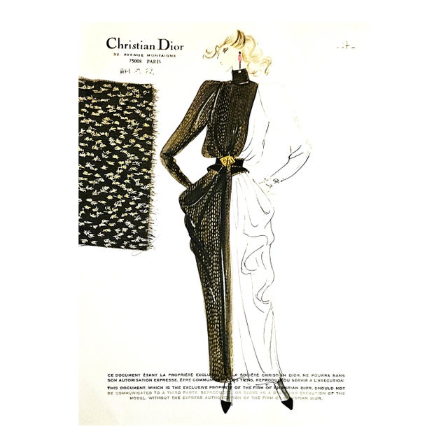 1981-82 Very Rare Christian Dior Design by the House of Dior With ...
