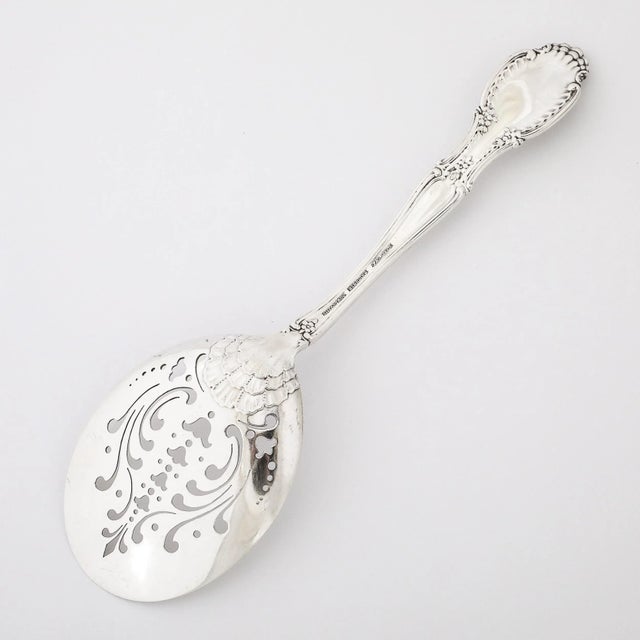 Tiffany and Co. 19th Century Sterling Scalloped Floral Pierced Serving ...