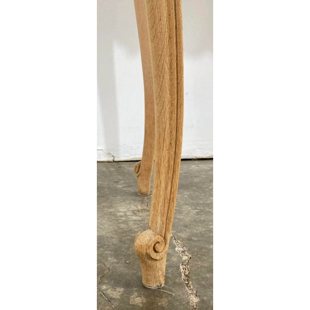 Vintage French Louis XV Style Bleached Wood Side Table | Chairish