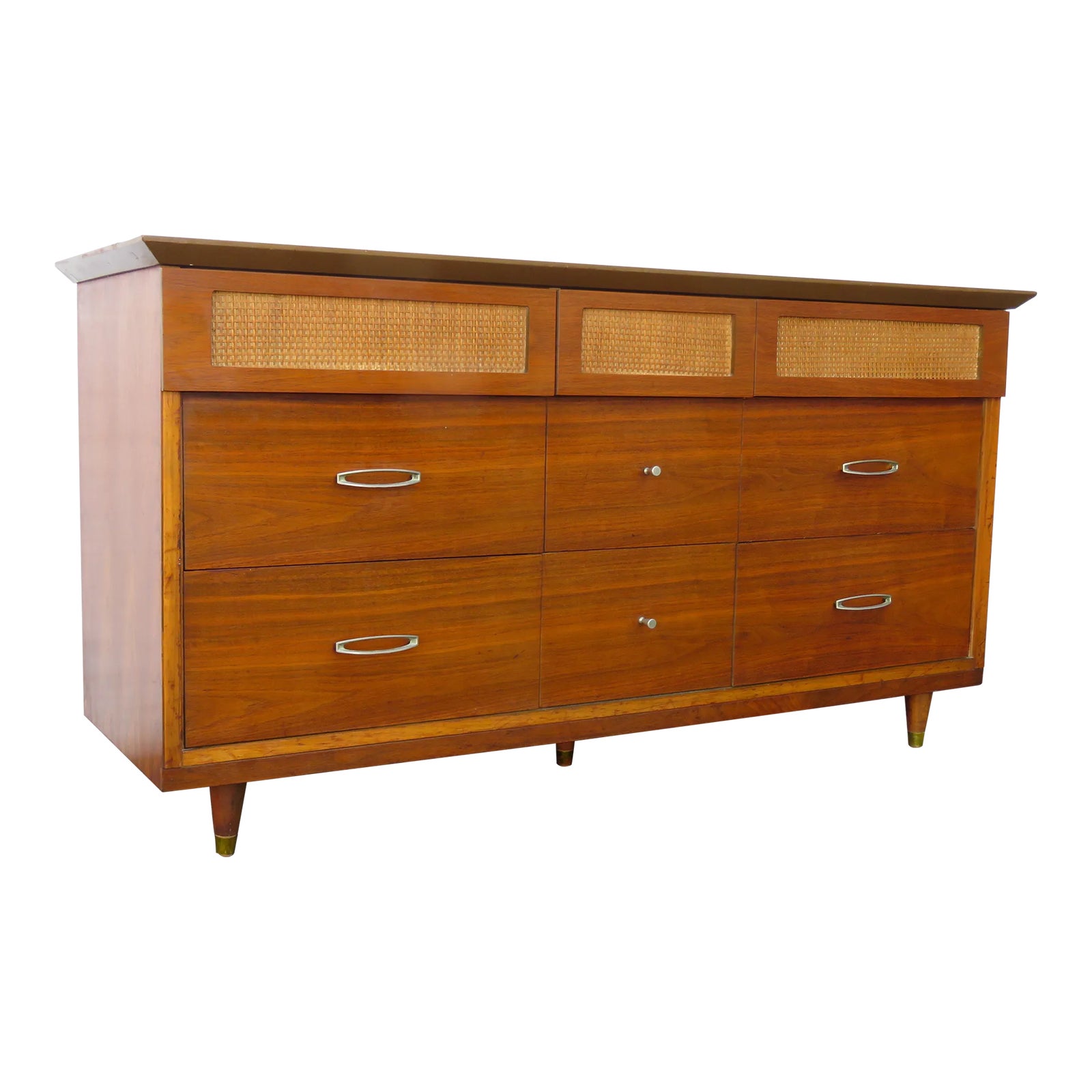 Mid Century Modern Long Dresser Sideboard Credenza | Chairish