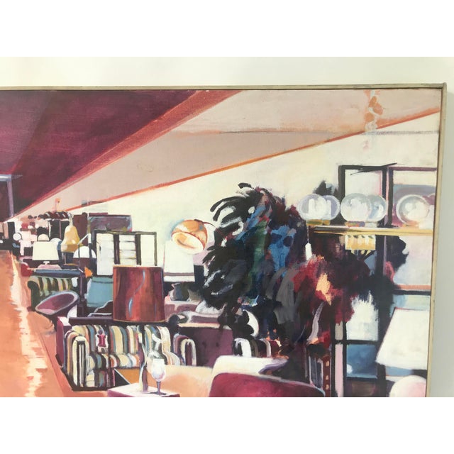 Original Val Lewton "Love It Like Levitz" Oil on Canvas Painting | Chairish