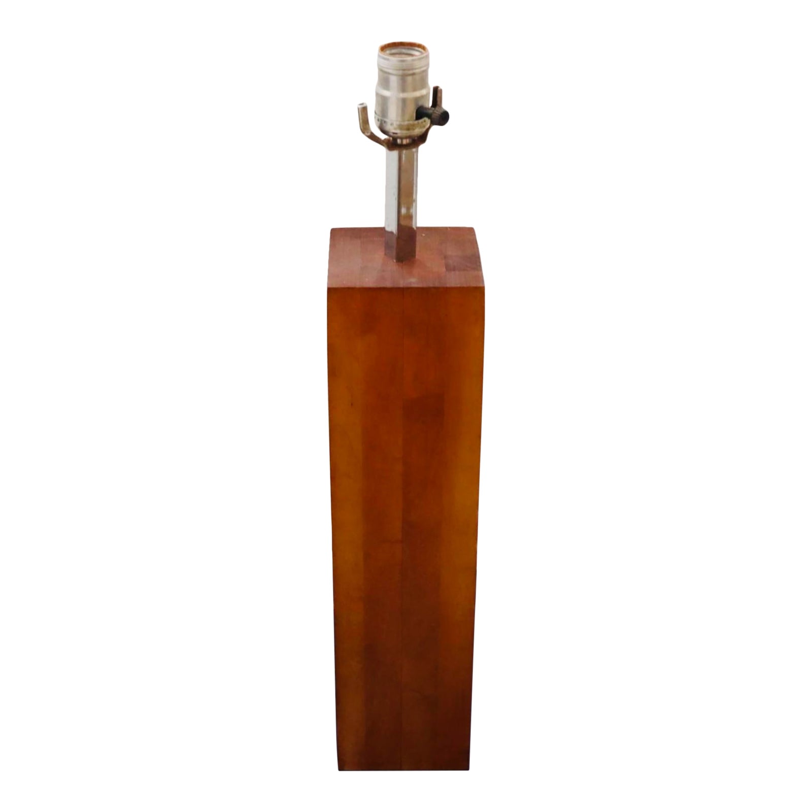 1970s Herman Miller Mid Century Modern Wood Column Table Lamp | Chairish