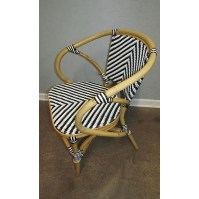 Mid 20th Century Howard Kaplan Style Bistro Chair | Chairish