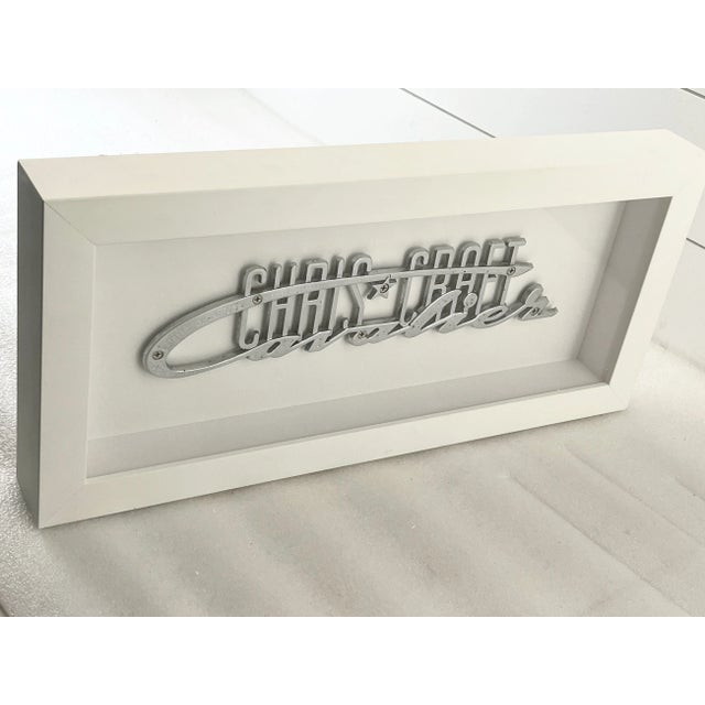 Chris Craft Logo Sign Vintage Original Framed | Chairish