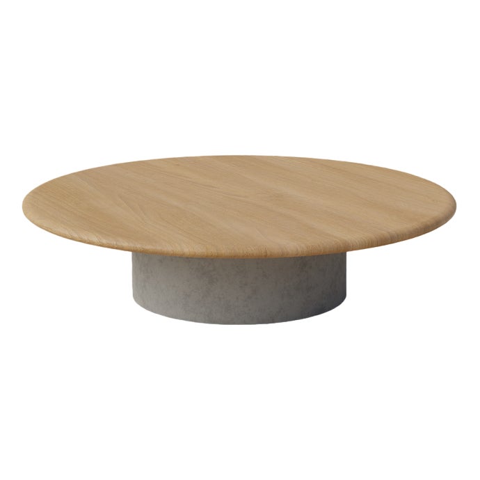 Raindrop 1000 Table in Oak and Microcrete by Fred Rigby Studio | Chairish