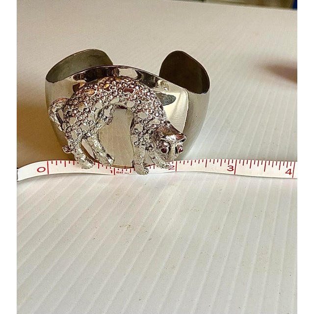 1960s Cat Lovers Artisan Modern ' Jumping Cat' Cuff Bracelet | Chairish